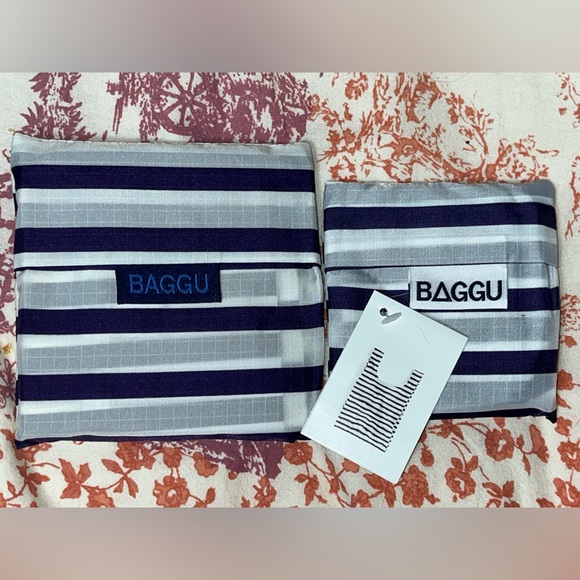 BAGGU | Bags | Baggu Blue And White Striped Sailor Standard Baby ...